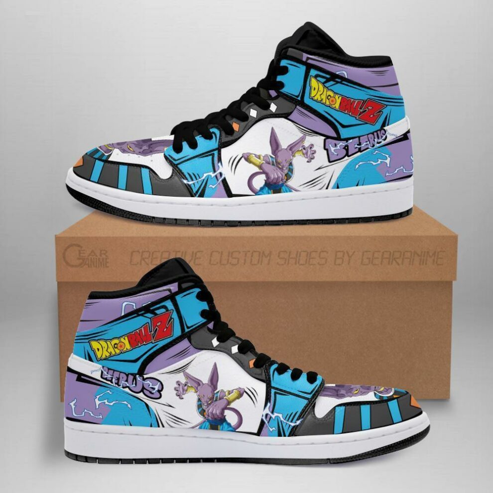 Beerus Dragon Ball Super Anime Sneakers Fan Gift MN04 - Saiyanstore.com