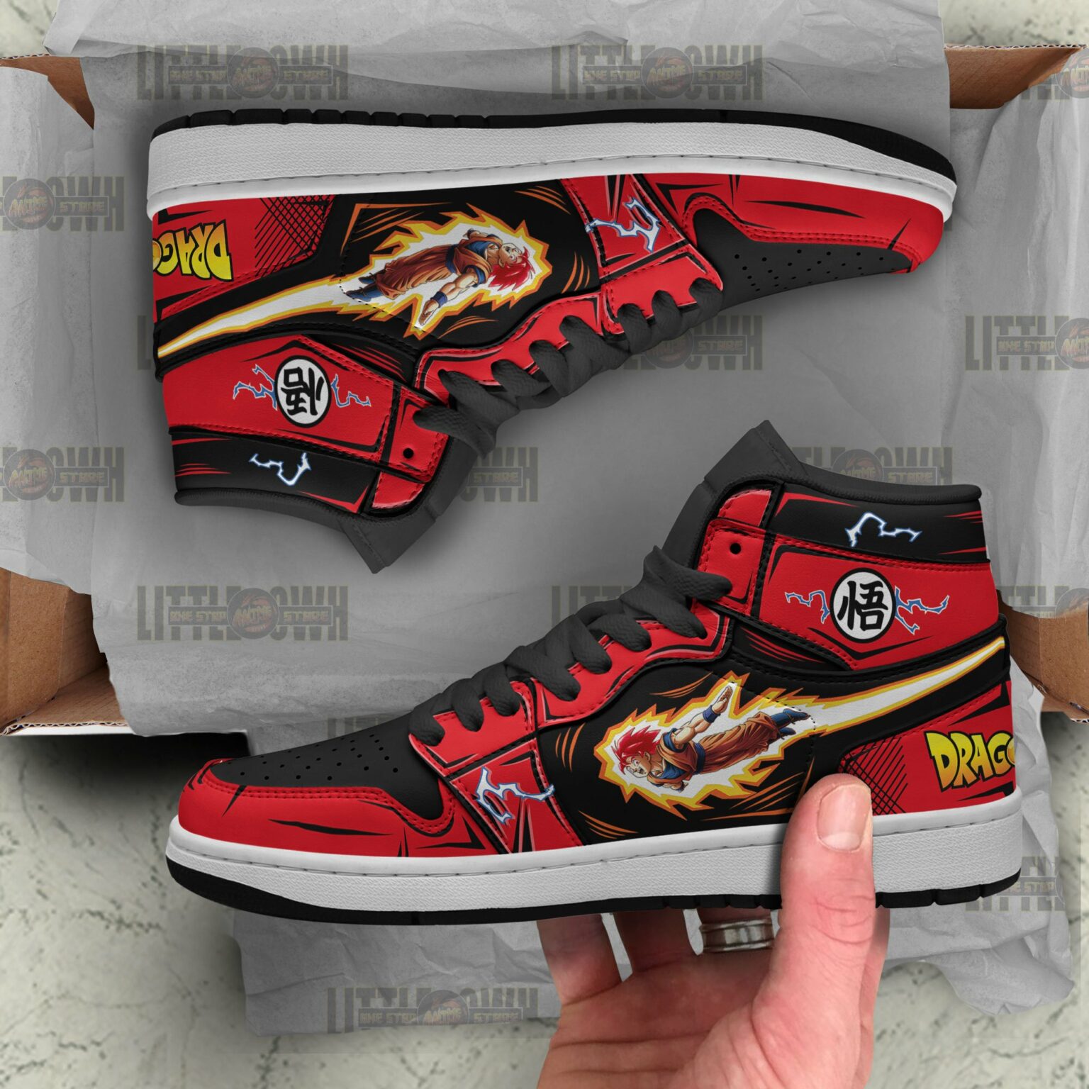 Goku God AJ Custom Shoes - Saiyanstore.com