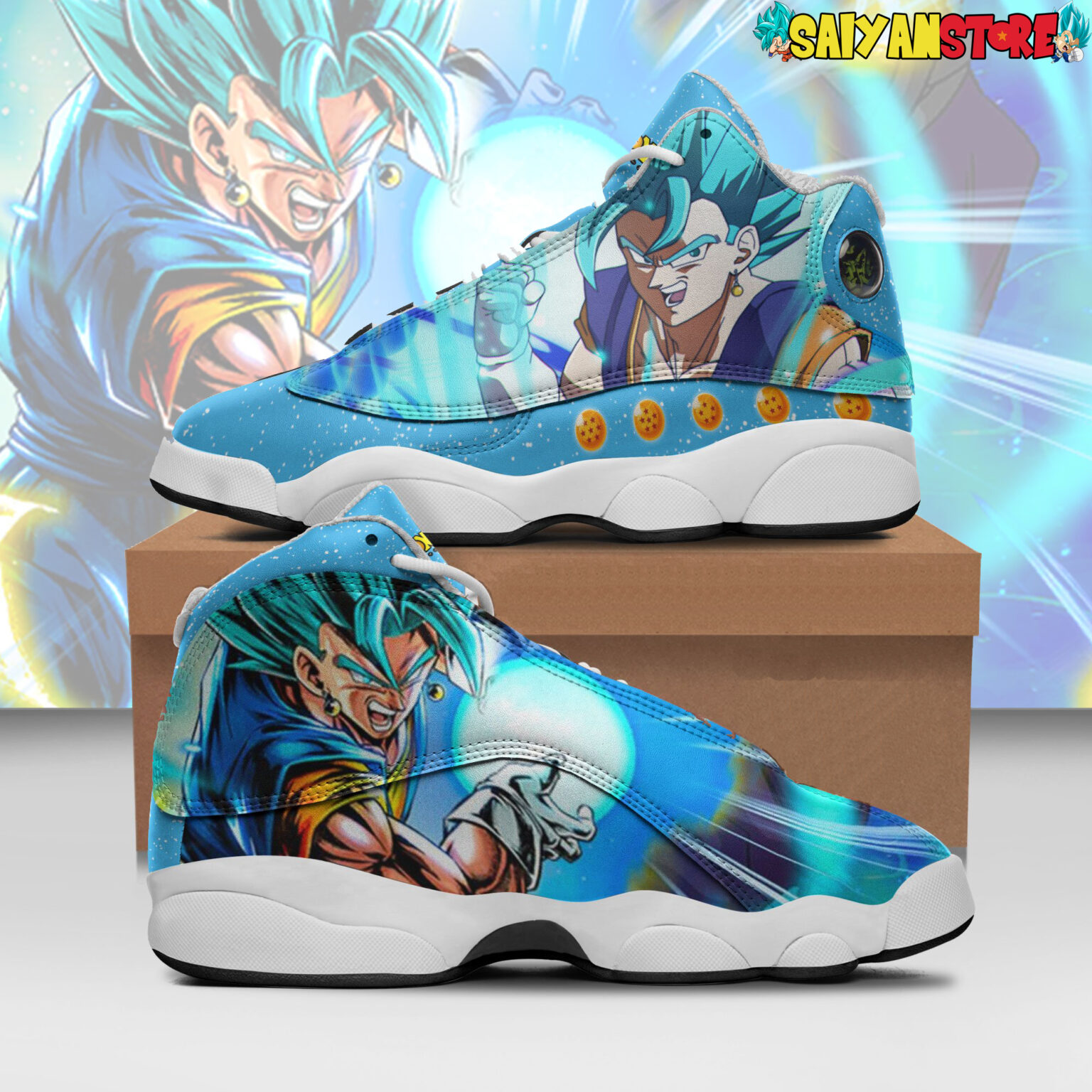 Vegito Shoes Dragon Ball Super Custom Anime Sneakers TT11 - Saiyanstore.com