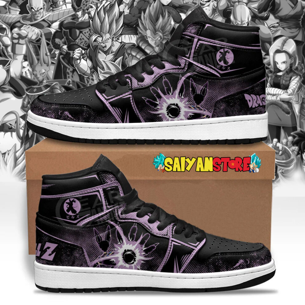 Beerus Yeezy Shoes Silhouette Dragon Ball Z Anime Shoes Fan MN04 ...