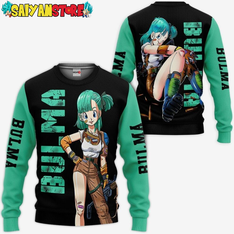 DBZ Bulma Hoodie Custom Dragon Ball Anime Shirts - Saiyanstore.com