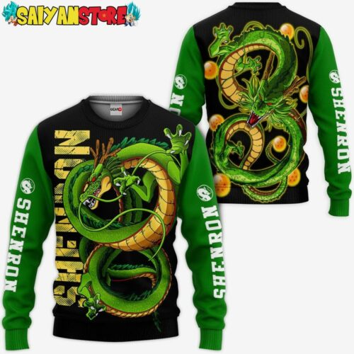 Shenron Hoodie Custom Dragon Ball Anime Shirts - Saiyanstore.com