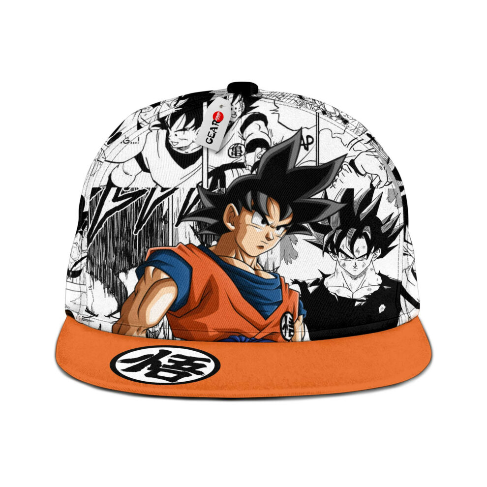 Goku Snapback Hat Custom Dragon Ball Anime Hat Mix Manga - Saiyanstore.com